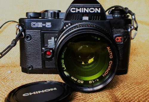 Пленочный зеркальный япон. фотоаппарат Chinon CE-5