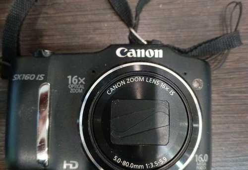 Компактный фотоаппарат canon sx160is