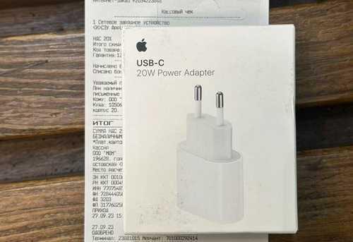 Apple адаптер USB TypeC 20W оригинал новый