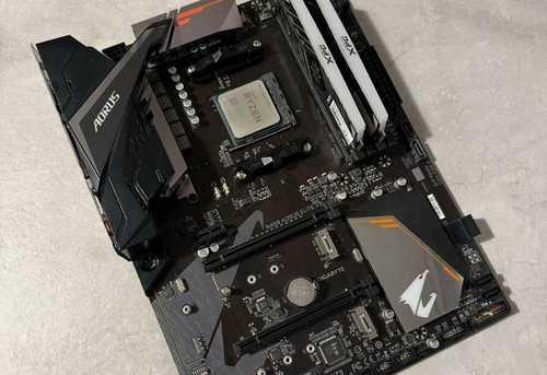 Комплект ryzen 5 5600x b450 16 gb