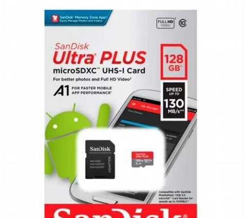 Карта памяти Sandisk Ultra MicroSD C10 128 GB