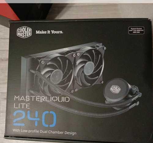 Водяное охлаждение cooler master 240