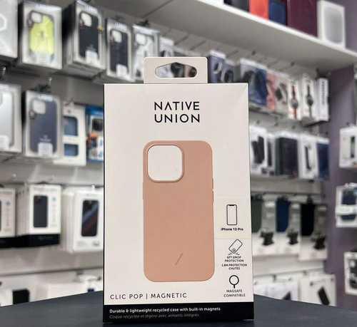 Чехол Native Union Clic Pop iPhone 13 Pro Peach