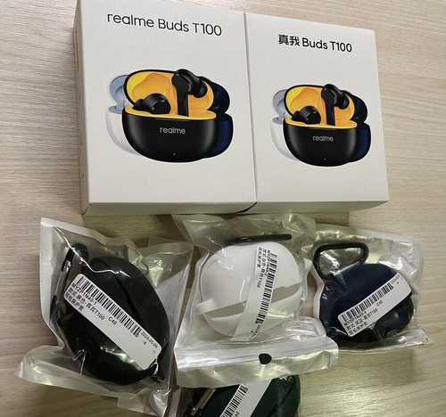 Realme Buds T100 White   Чехол с карабином