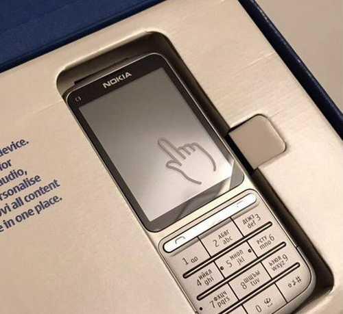 Мобильный телефон Nokia C3-01 серебро