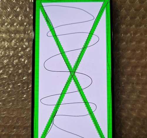 Дисплей в раме Samsung galaxy S22 зеленый