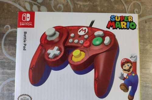 Проводной Hori Switch Controller Mario Battle Pad