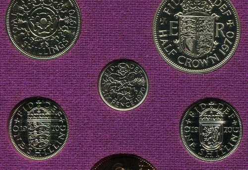 0010 Великобритания 1970 год E-II proof 8 монет