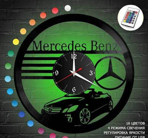 Часы с подсветкой Mercedes №1