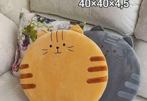 Подушка на стул круглая кот
