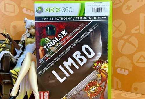 Xbox 360 3in1 Limbo + Trials + Splosion Man б/у