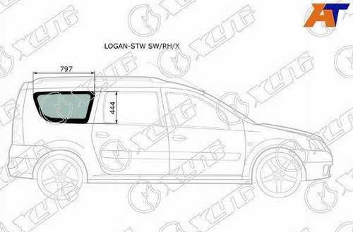 Стекло кузова боковое (не опускное) LADA largus 20