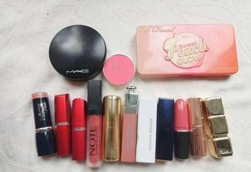 Dior, Mac, Too faced, Charlotte Tilbury