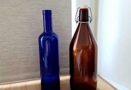 Бутылки стеклянные пустые