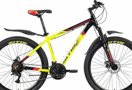 Велосипед sitis crosser 27,5" (2023) Black-Yellow