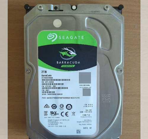 Жёсткий диск HDD Seagate barracuda 2tb