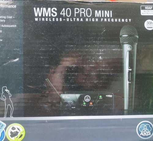 Беспроводной микрофон akg wms 40 pro mini