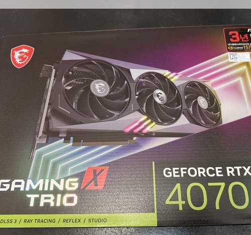 MSI RTX 4070 Gaming X Trio 12 GB(Новая, Гарантия)