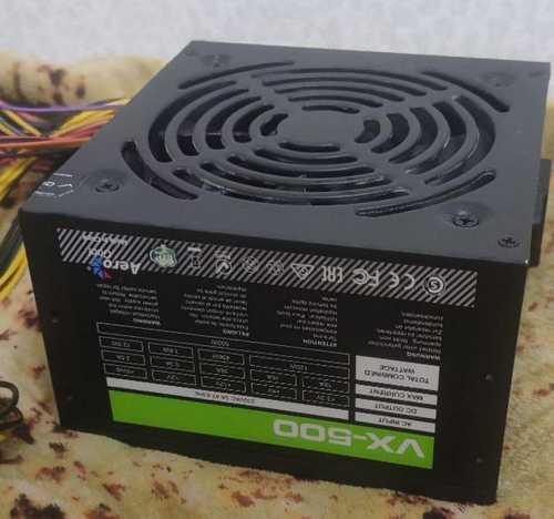 Блок питания aerocool vx 500w