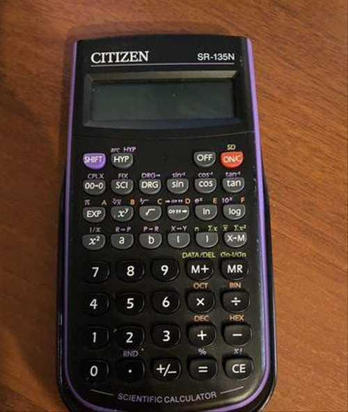 Калькулятор citizen SR-135N