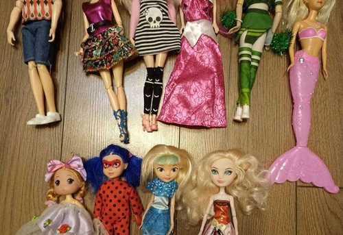 Куклы шарнирные 10 шт как новые. Цена за все