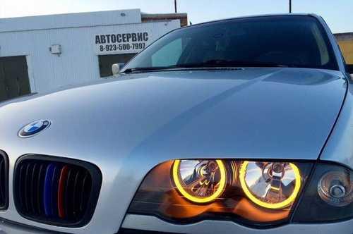 Led ангельские глазки на BMW E46 3 series