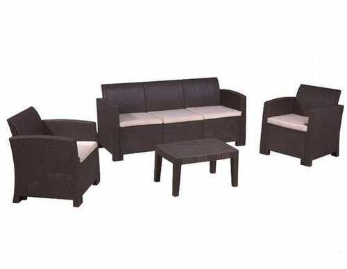 Комплект мебели Rattan Comfort 5 коричневый