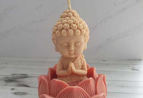 Свеча "Будда в лотосе" из натурального воска