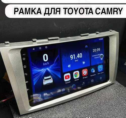 Магнитола на android 9" рамка Toyota Camry 2001 