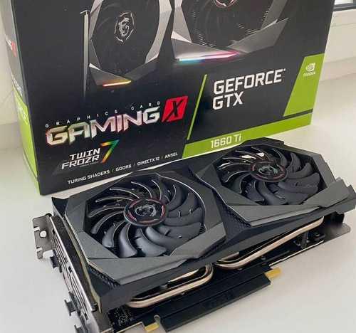 Видеокарта MSI GeForce GTX 1660 Ti gaming X 6144MB