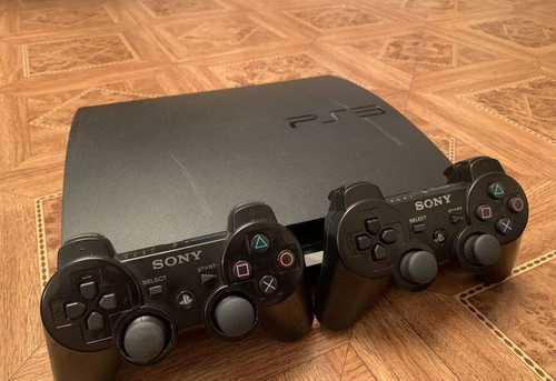 Sony Playstation 3 slim прошитая + игры