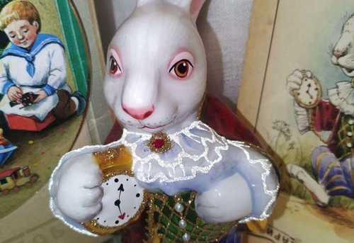 Заяц. Белый кролик. Ёлочные игрушки Ариель