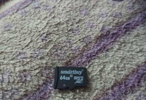 Карта памяти MicroSD 64