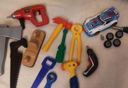 Детские игрушки Инструменты+ машинка