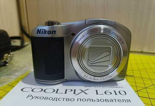 Компактный фотоаппарат nikon Coolpix l610