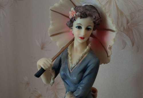 Статуэтка дама с зонтом