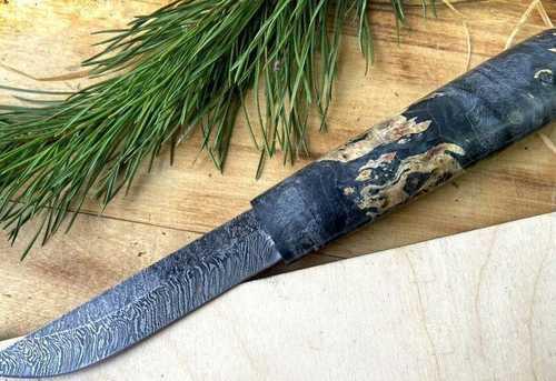 Нож "Манси", клинок Дамасская сталь, рукоять стаби