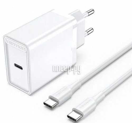 Vention 25W кабель USB-C 3А White fahwf-EU