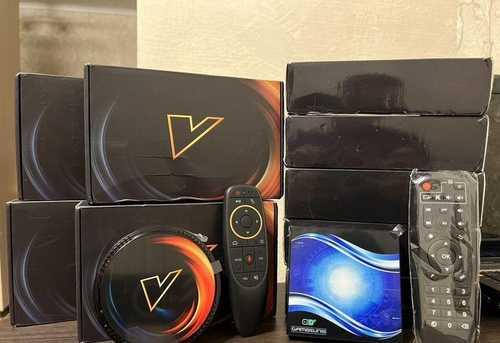 Android tv box Vontar w2 4/32 с аэромышью Gi 10s