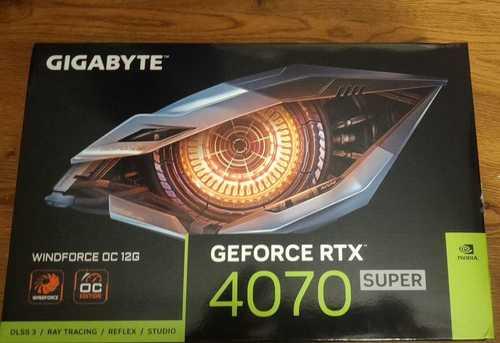 Видеокарта Gigabyte RTX4070Super Windforce OC 12Gb