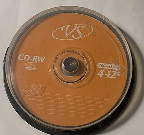 Диски CD-RW пустые 8 шт