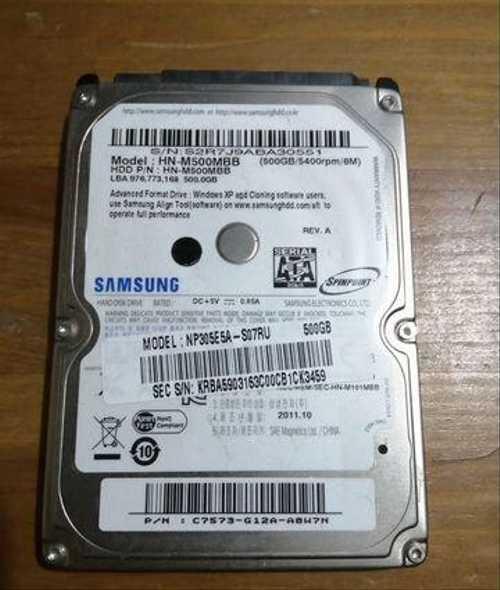 Жесткий диск Samsung 500 Gb HN-M500MBB