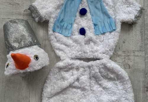 Новогодний костюм снеговика 110-116