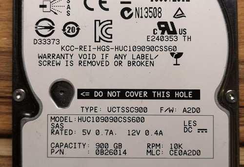 SAS HDD Hitachi HUC109090CSS600 900Gb
