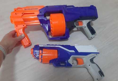 Пистолеты игрушечные nerf 2 штуки