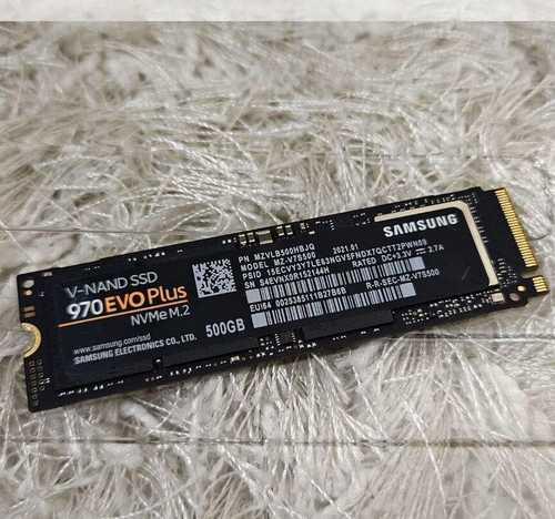 SSD M.2 Samsung 970 EVO Plus 500GB (Здоровье 100%)