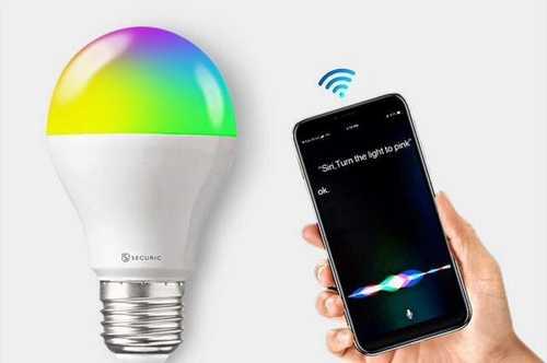 Умная светодиодная Wi-Fi лампа(лампочка) RGB