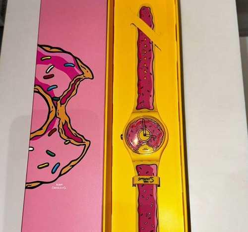 Swatch simpsons donut пончик симпсоны новые часы