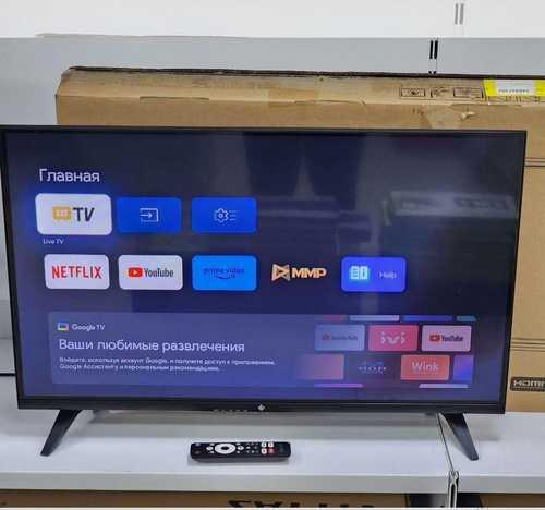 LED Телевизор dexp HD 32" Wi-Fi