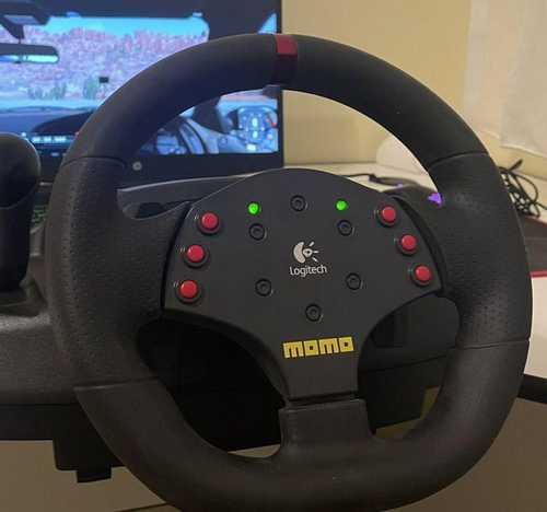 Игровой руль Logitech momo racing 900 градусов